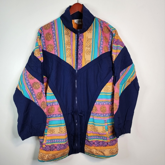 Jackets & Coats | Vintage Multicolored Windbreaker | Poshmark
